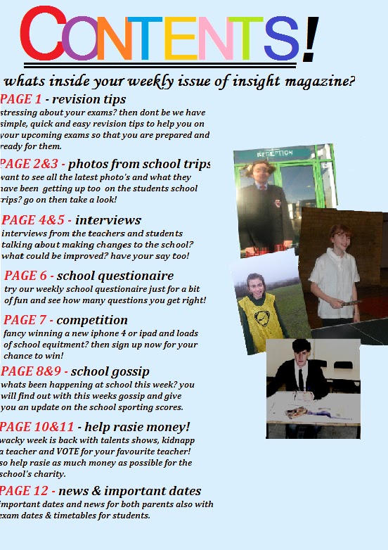 Samantha Smith s Blog My Desgin For My School Magazine Contents Page samantha-smith-s-blog-my-desgin-for-my-school-magazine-contents-page