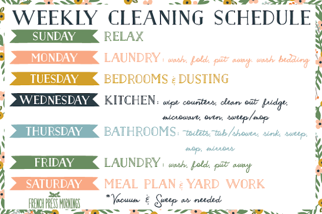 Life Alaskan Style: cleaning day and free cleaning checklist printables