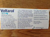 Charliemors treningsblogg: Joggetur med Voltarol