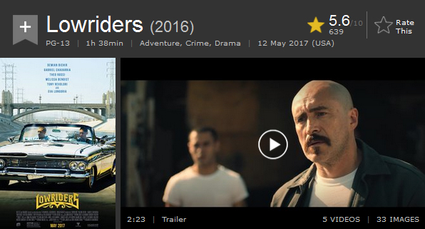 Download Covers: Lowriders Movie Poster High Res