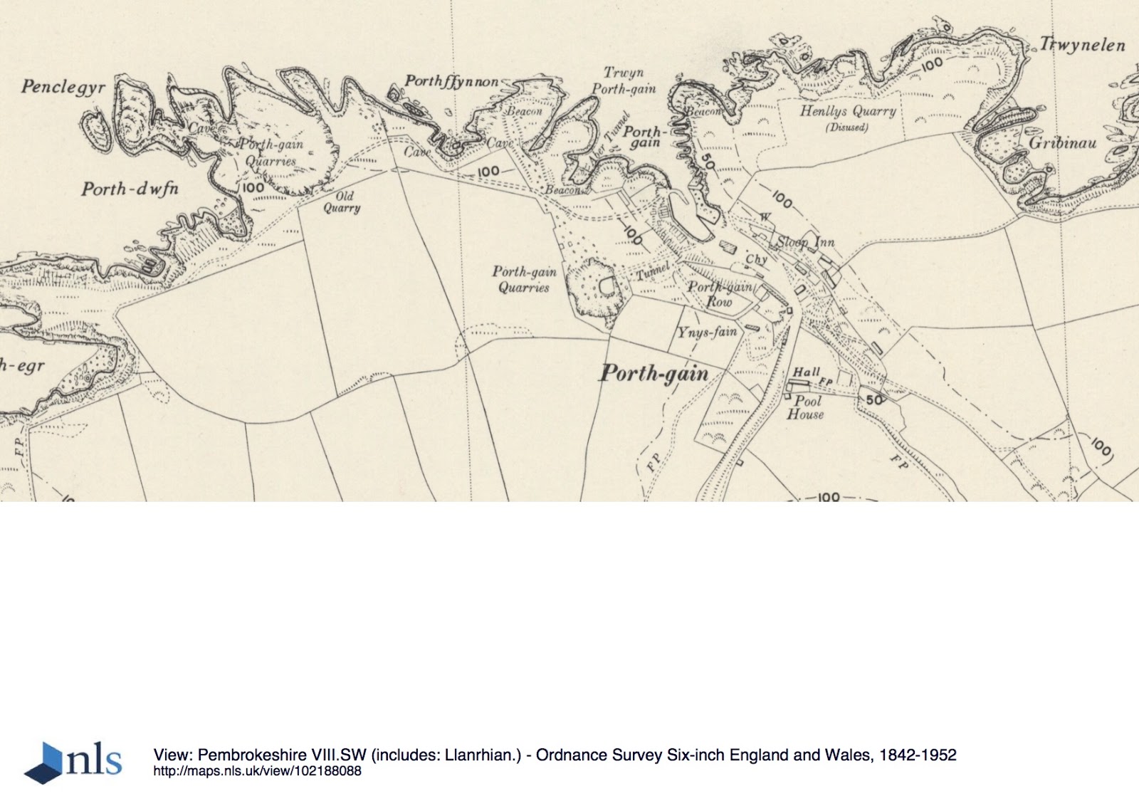 Porthgain in 009: old maps...