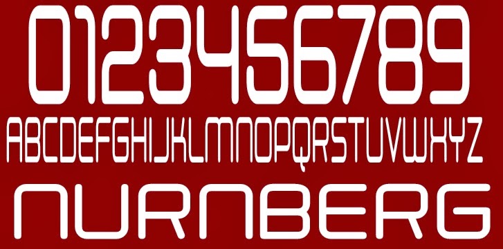 Font Number Football: Font Nurnberg