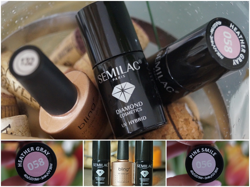 Cranberry Fairy: Hybrydy w kolorach różu - Semilac + Bling