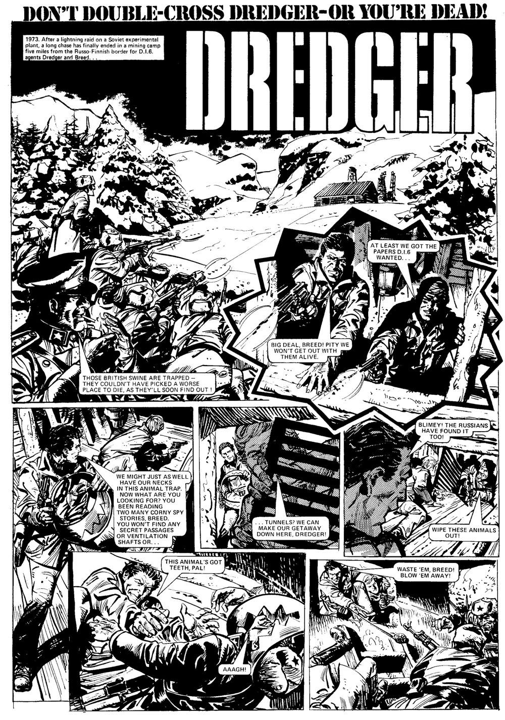 Secuencias en Fuga: DREDGER. Dibujos: Horacio Altuna. Revista Action ...