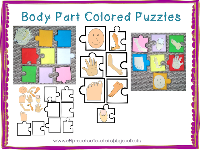ESL/EFL Preschool Teachers: Body Theme for Preschool English Learners