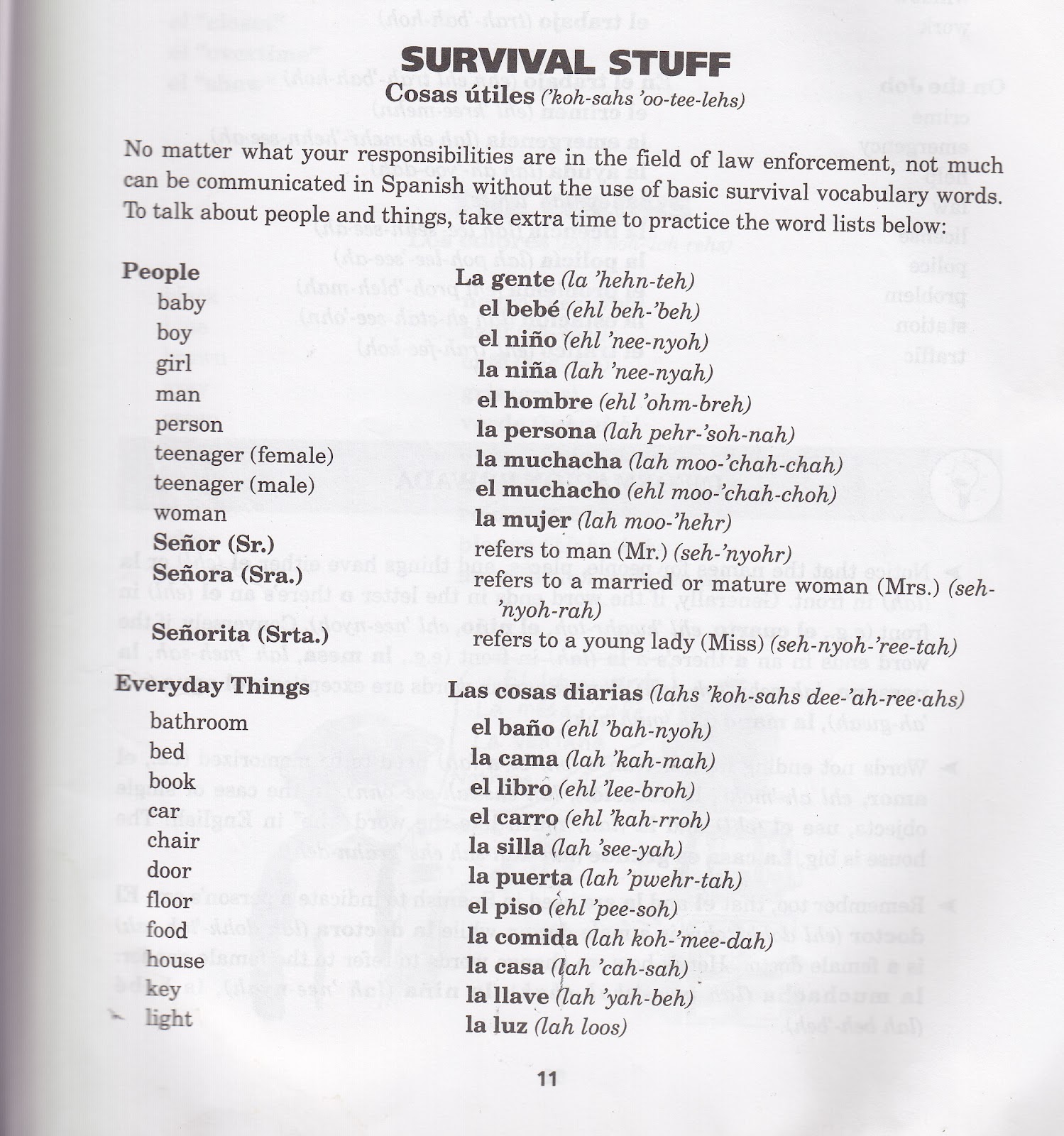 Español como lengua extranjera/ Spanish as a foreign Language: SURVIVAL ...