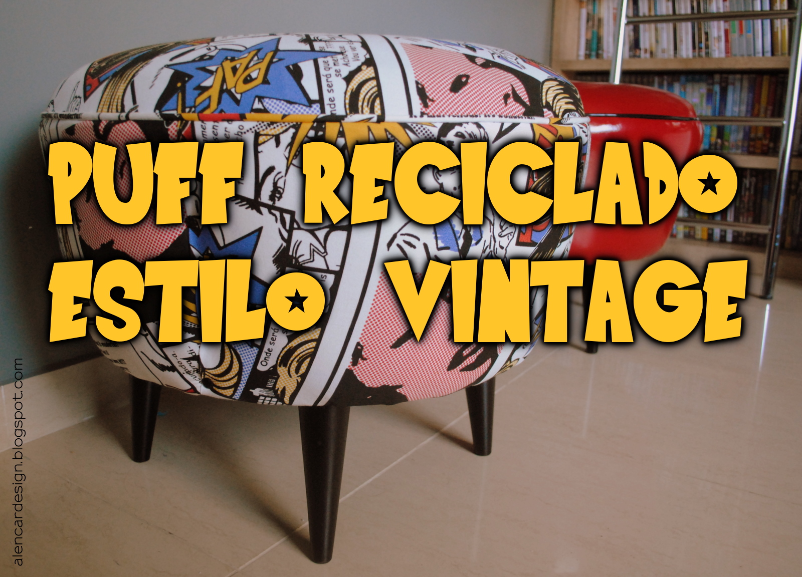 CASADEMO: Crea tu PUFF estilo VINTAGE con material RECICLADO