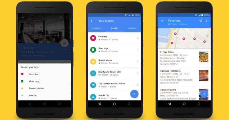 Google Maps now lets you create, share, and follow lists of places ...