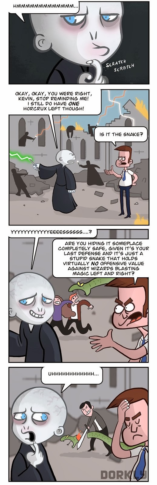 Voldemort's assistant Kevin helps him choose his horcruxes in this ...