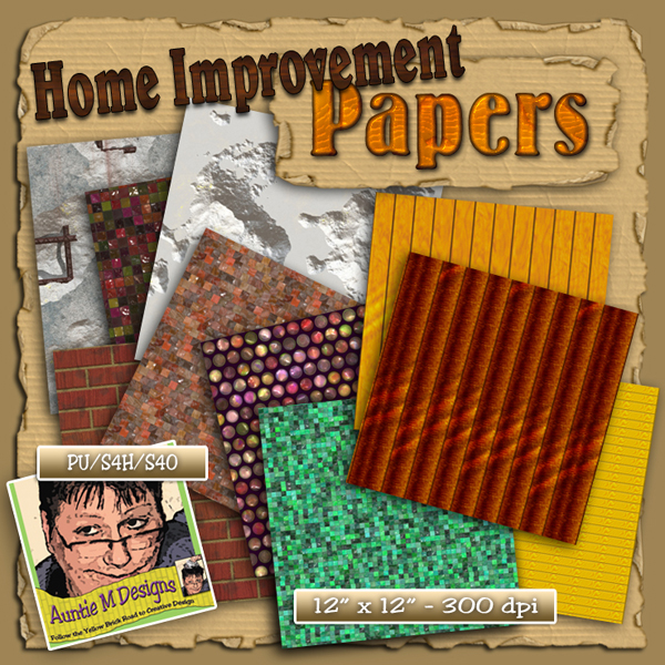 Auntie M Designs: Home Improvement Papers and Metal Papers