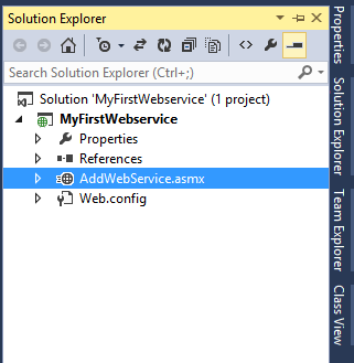 In this sample i am trying to write webservcie for addition functionality. So open AddWebService ...