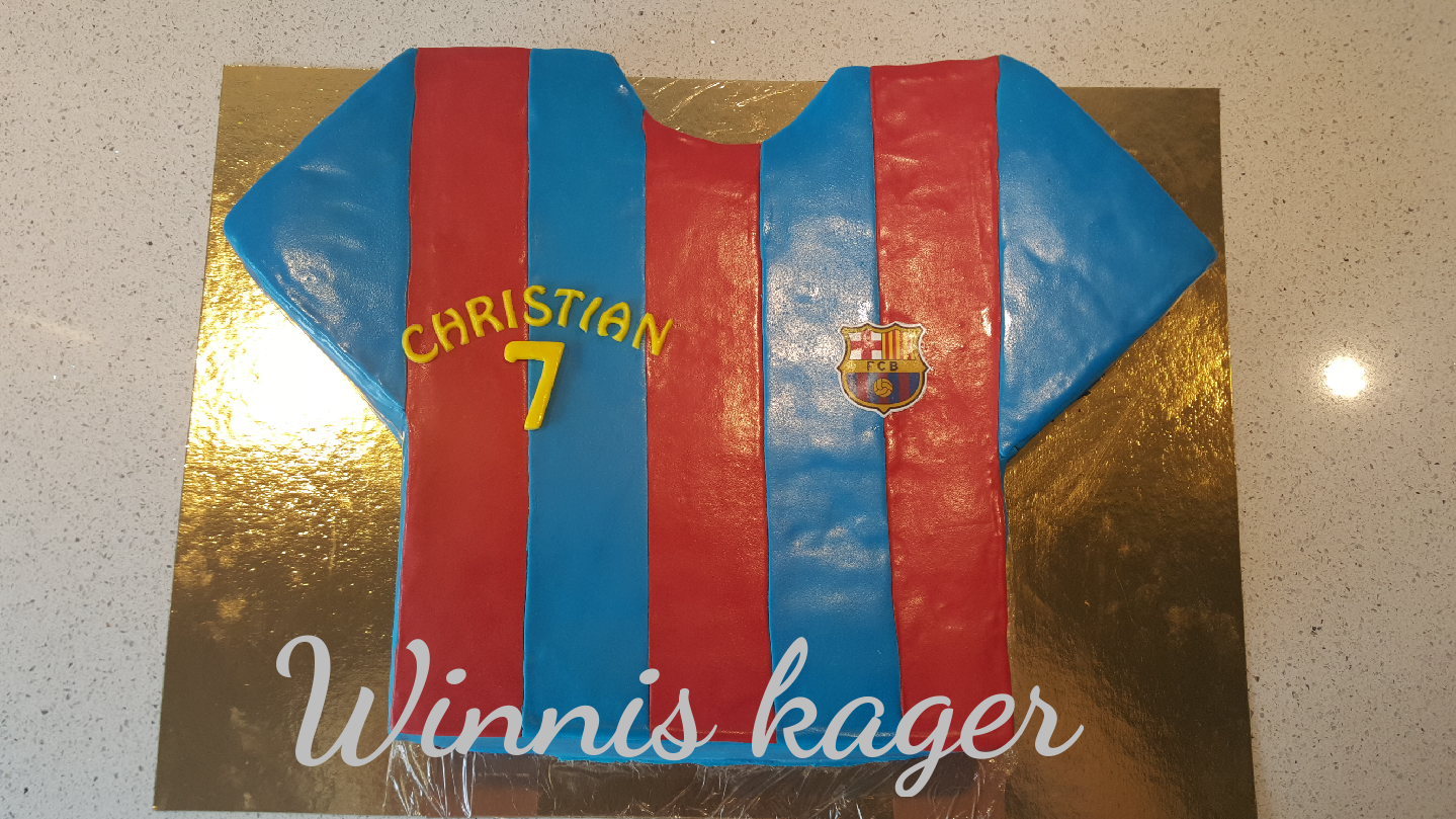 Winnis kager: fødselsdags kage med tema. FC Barcelona