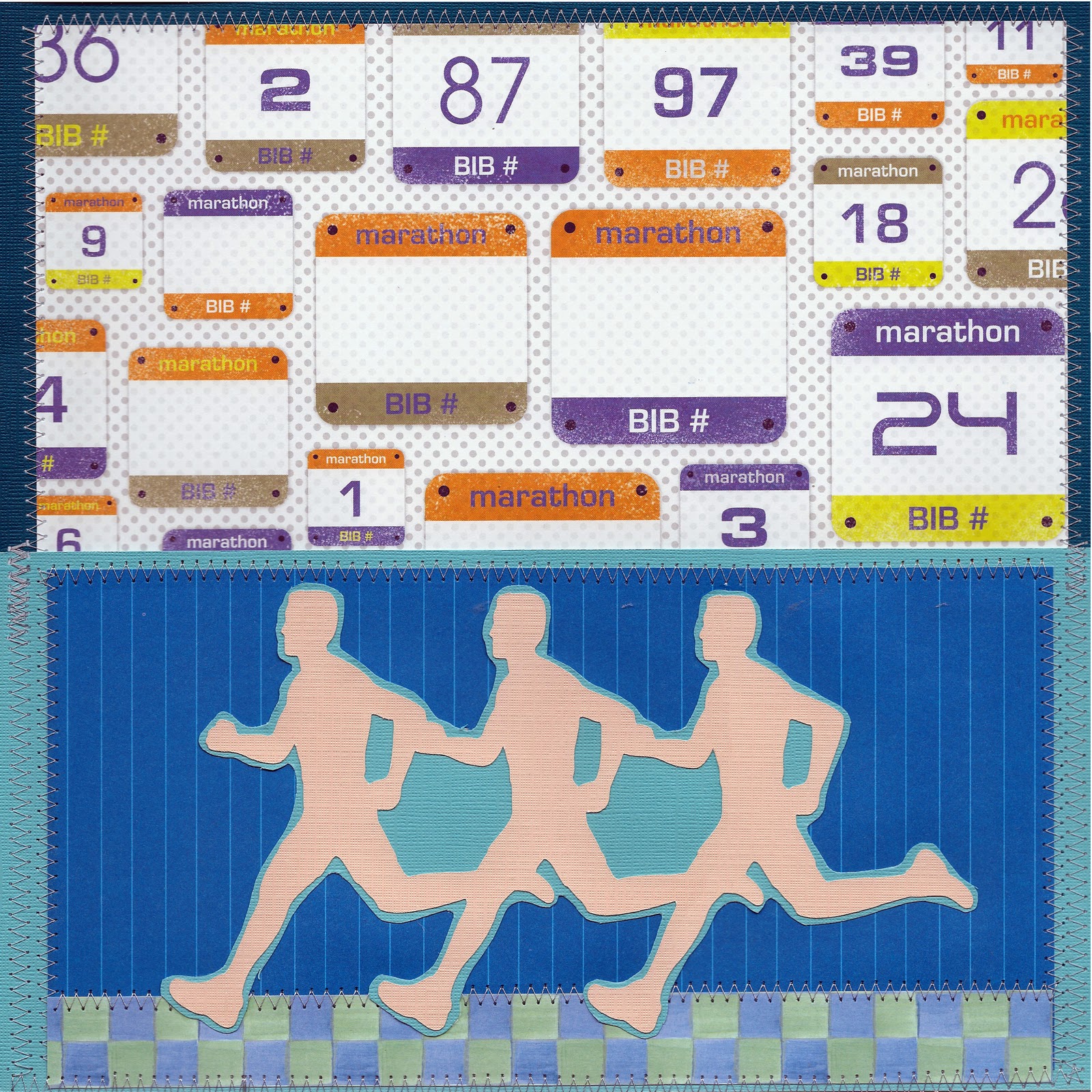 SCRAPBOOKING BY BETHANYR: Bib Numbers Layout