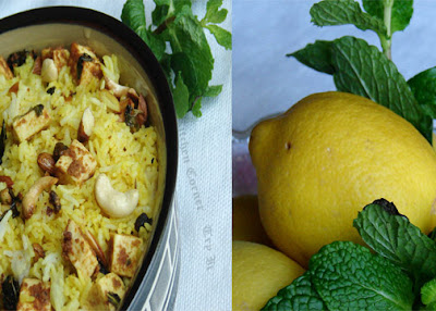 Paneer Lemon Mint Rice