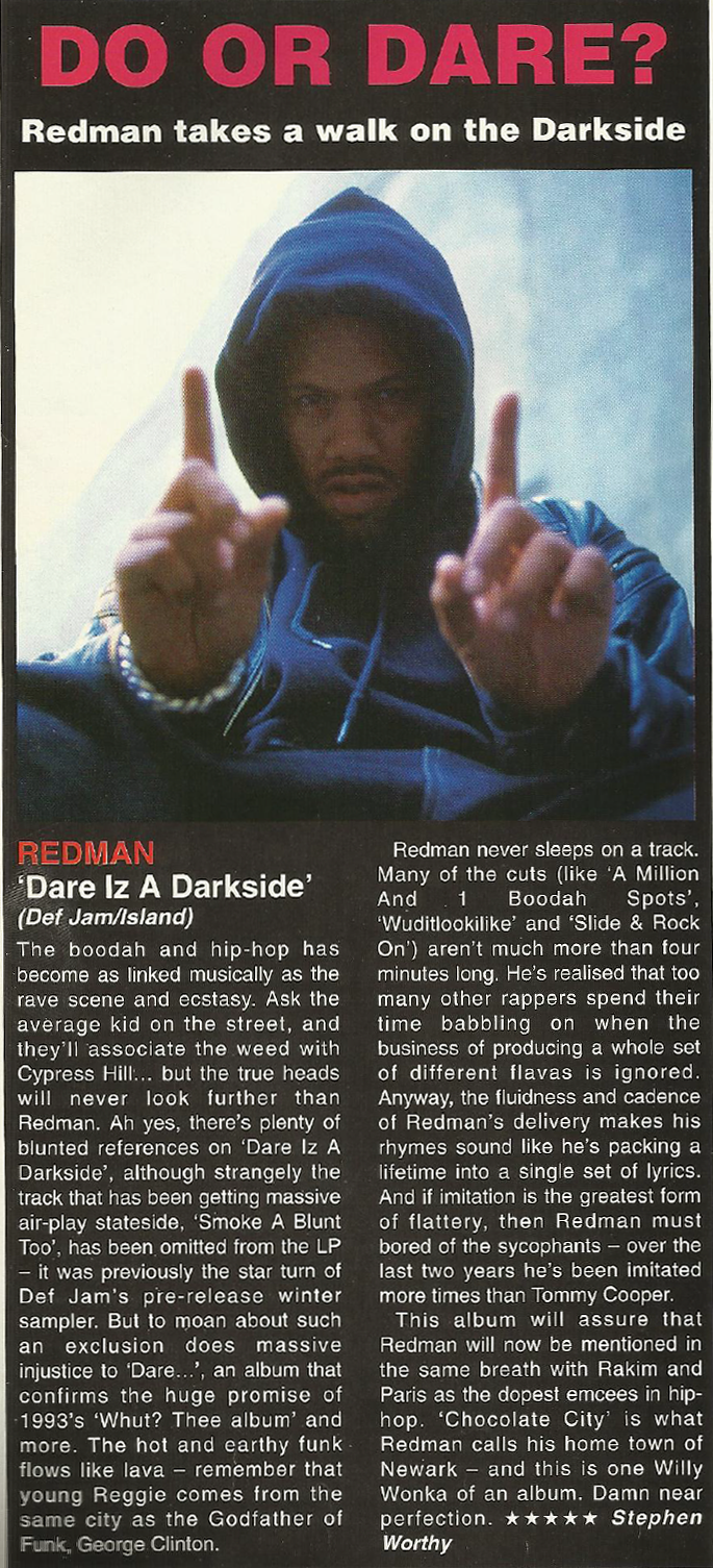 HipHop-TheGoldenEra: Album Review : Redman - Dare Iz A Darkside - 1994