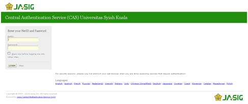 Single Sign On (SSO) menggunakan Central Authentication Service (CAS ...