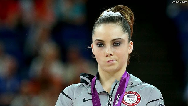 the other paper: McKayla Maroney tosses acrobatic first pitch (GIF)