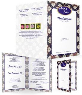 Desain Undangan Motif Batik Oriental Weddings | Koleksi Desain Grafis ...