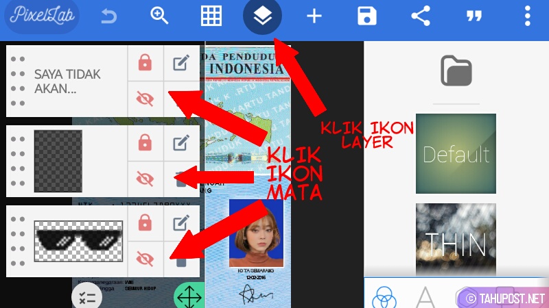 Cara Mudah Mengedit E-KTP Dengan HP Android di PixelLab - TahuPost