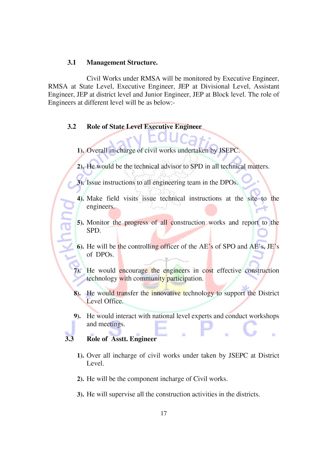 Jharkhand Secondary Education Project, Ranchi: ACR Construction under ...