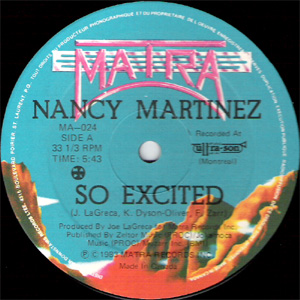 Disco Vinyl : I'm crazy about Nancy Martinez or if you love yourself ...