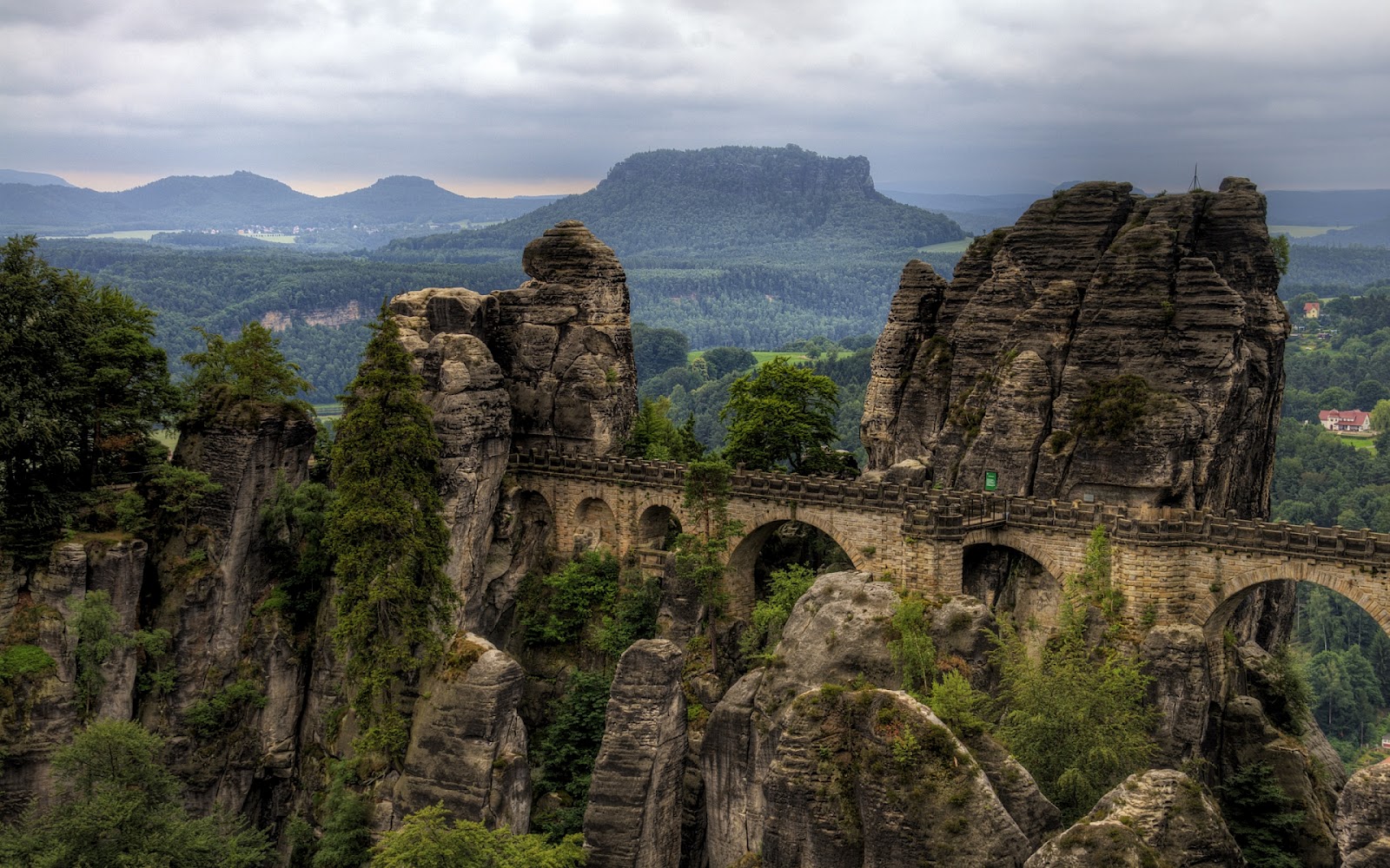 The Bastei Bridge - Germany [HD - 1920x1200] | Bimages.Net - Free Full ...
