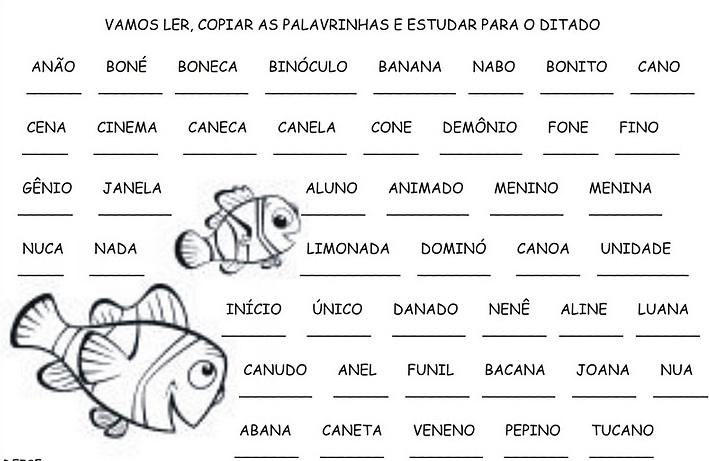 Amor ao Educar: Palavras simples para leitura e cópia