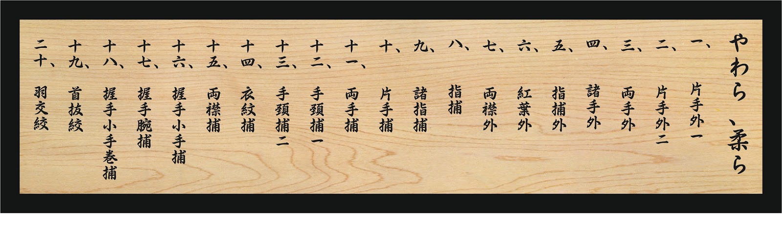 Nafuda, Hanko and Inkan: Shop - Kun and Mokuroku Section - dojo kun ...