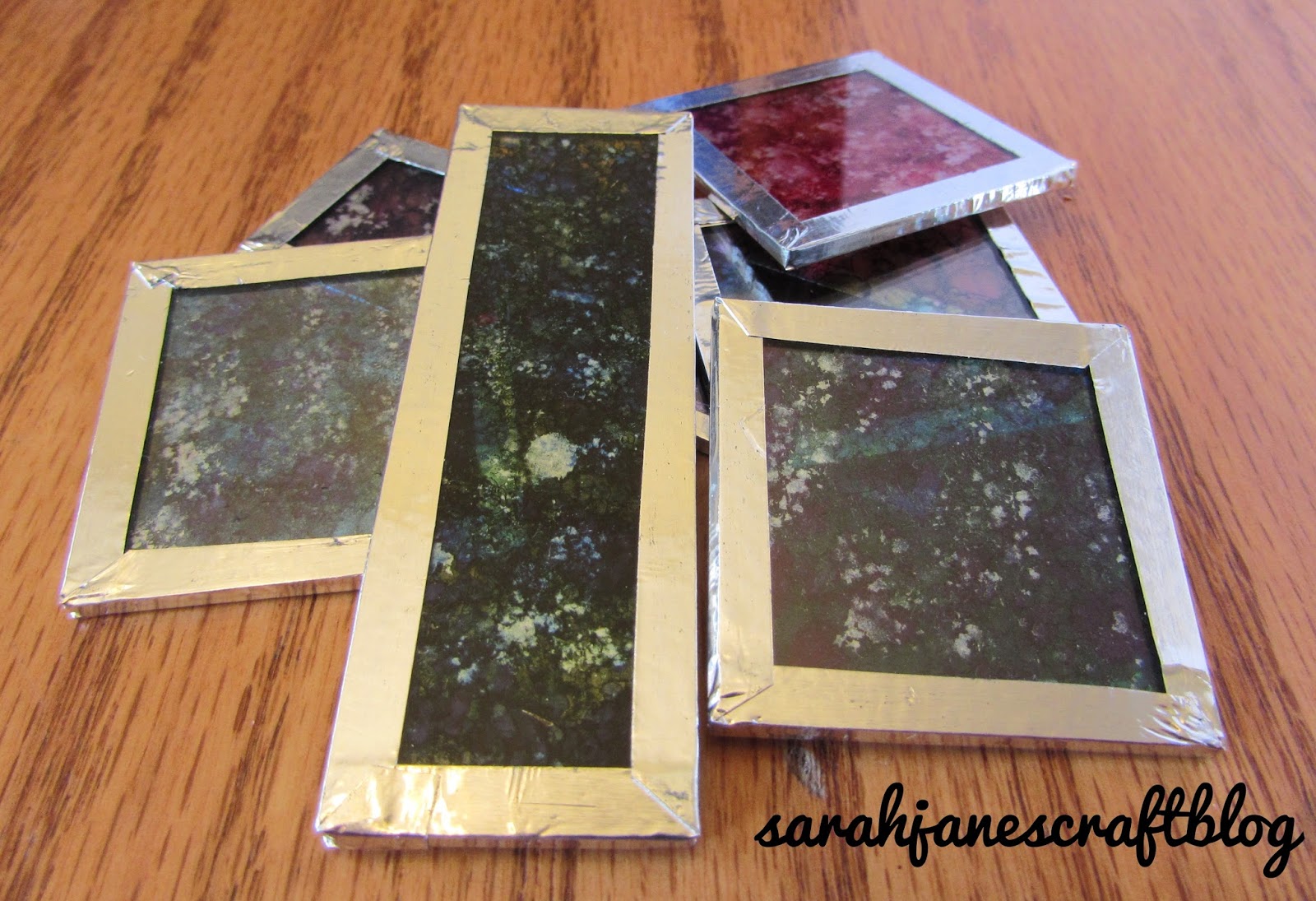 Faux Stained Glass Squares