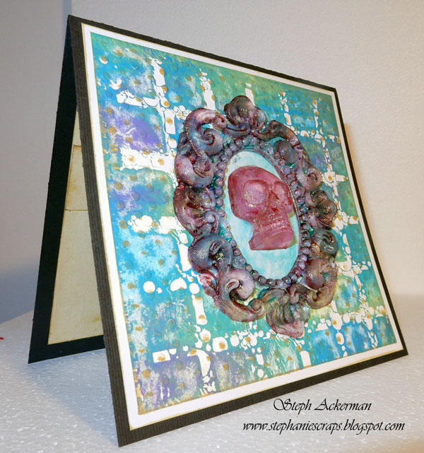 Live Laugh Scrap with Steph Ackerman: Framed Skull Card with Amazing ...