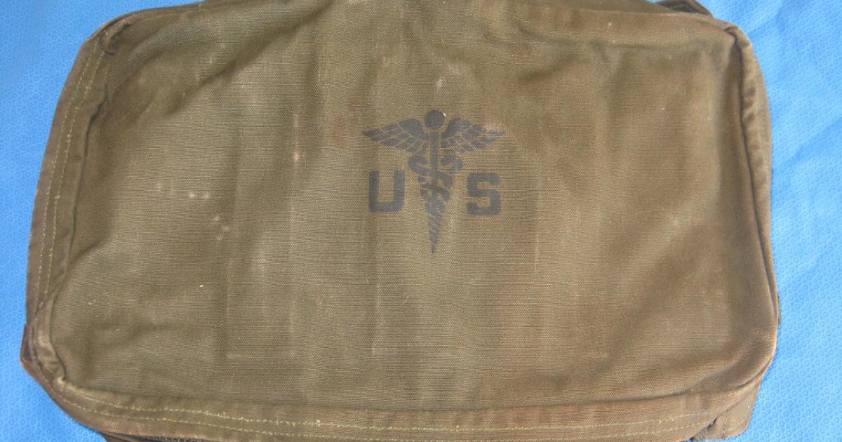 Webbingbabel: US Army MODEL 5 MEDICAL BAG "GROUND POUNDER" / 1986