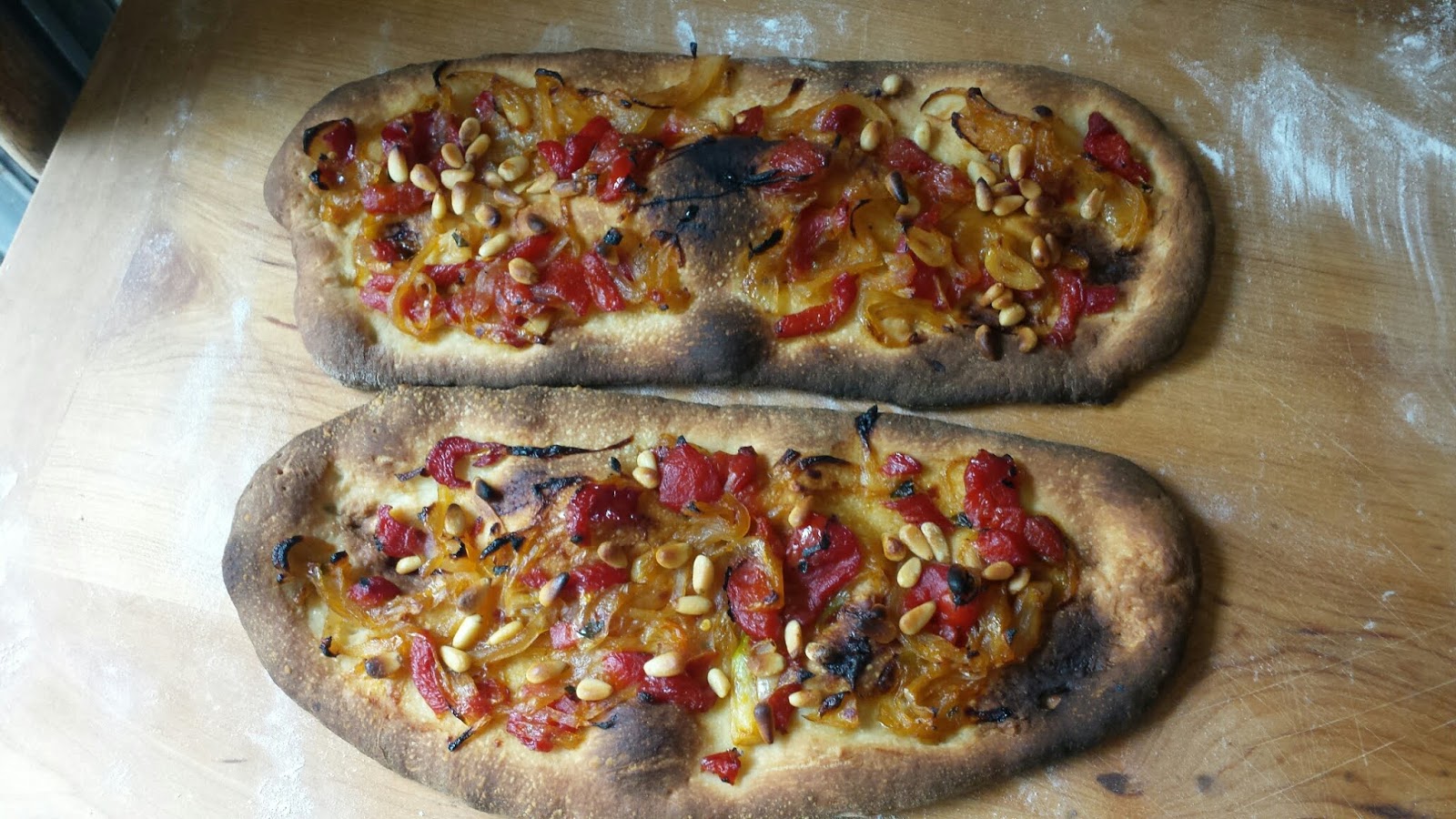 Judy's Gross Eats: Red Pepper and Pine Nut Coques