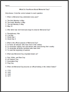 Aspire to Inspire Classroom Resources: Putting Memorial Day to Memory