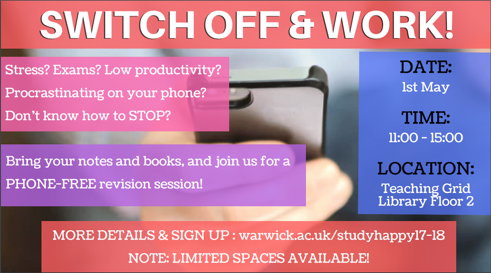 Persuasion and Influence: SWITCH OFF & WORK!