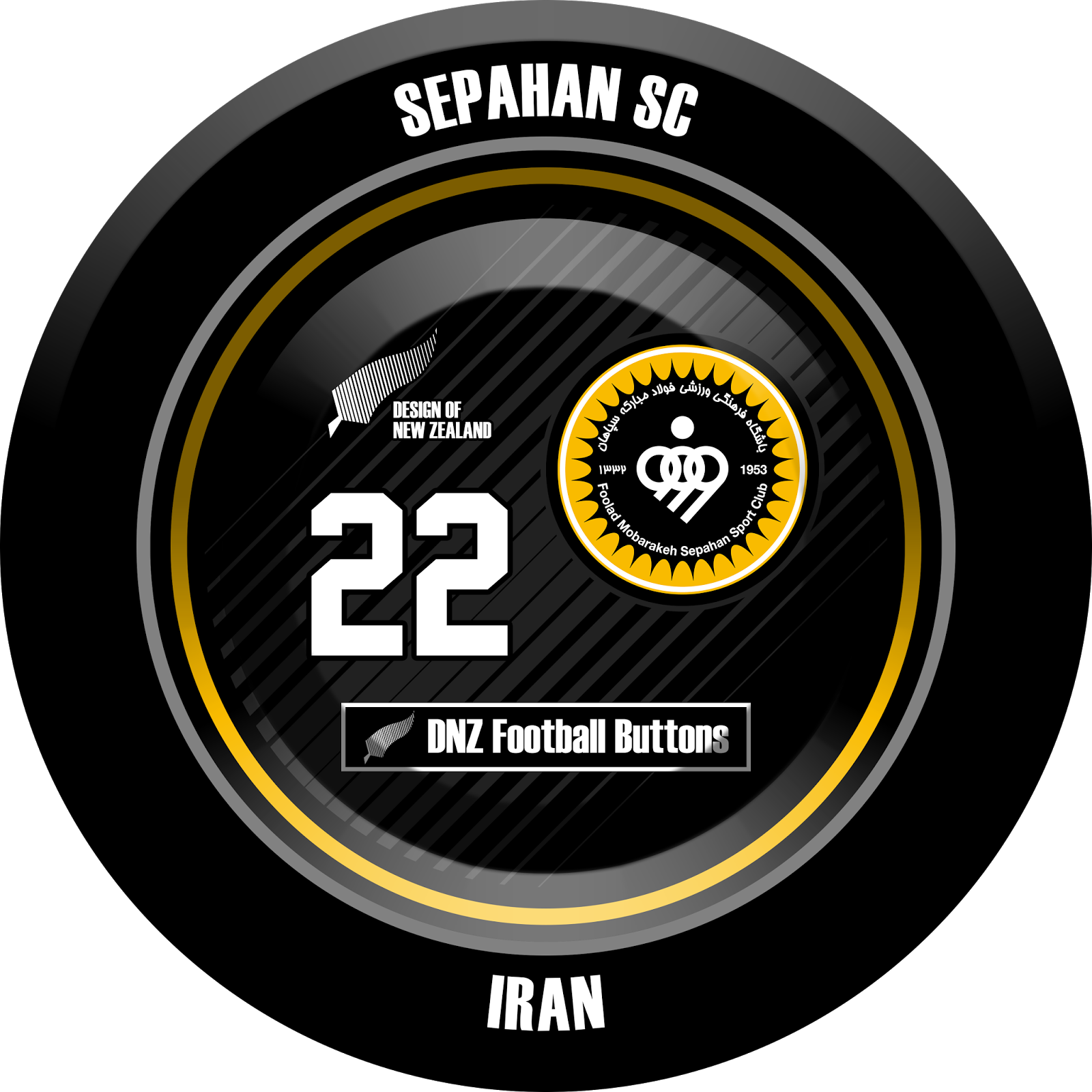 DNZ Football Buttons: Sepahan SC