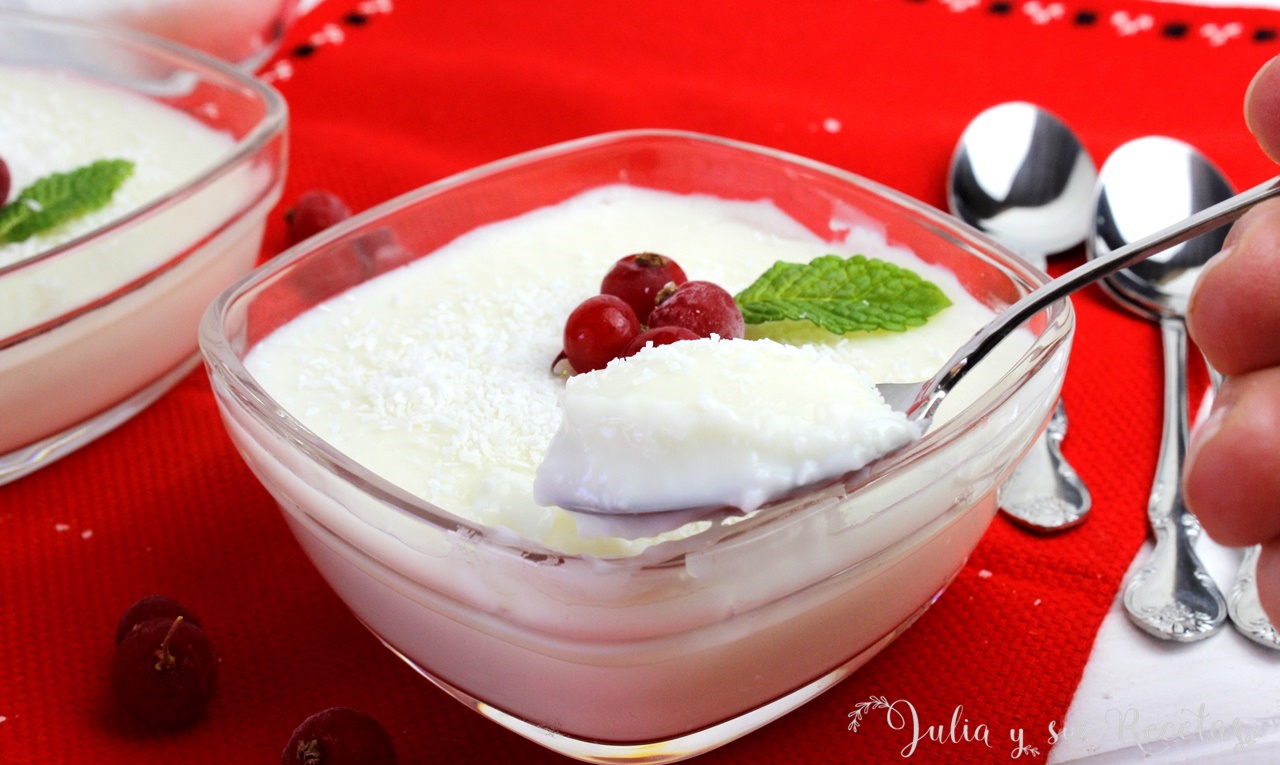 JULIA Y SUS RECETAS: Natillas de coco