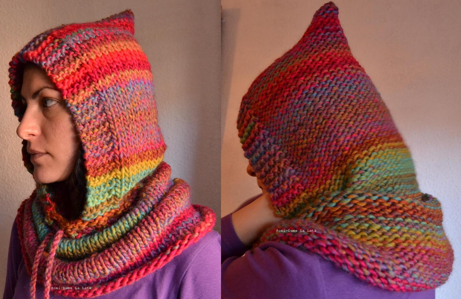 Dame La Lata: cuello con capucha...y reversible!