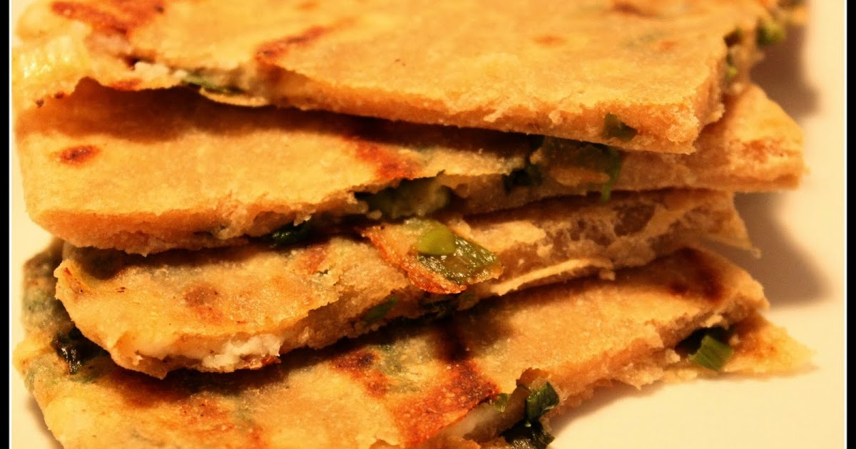 Paneer Spring Onion Paratha