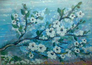Pasiune in Pictura: Ramura de copac inflorit