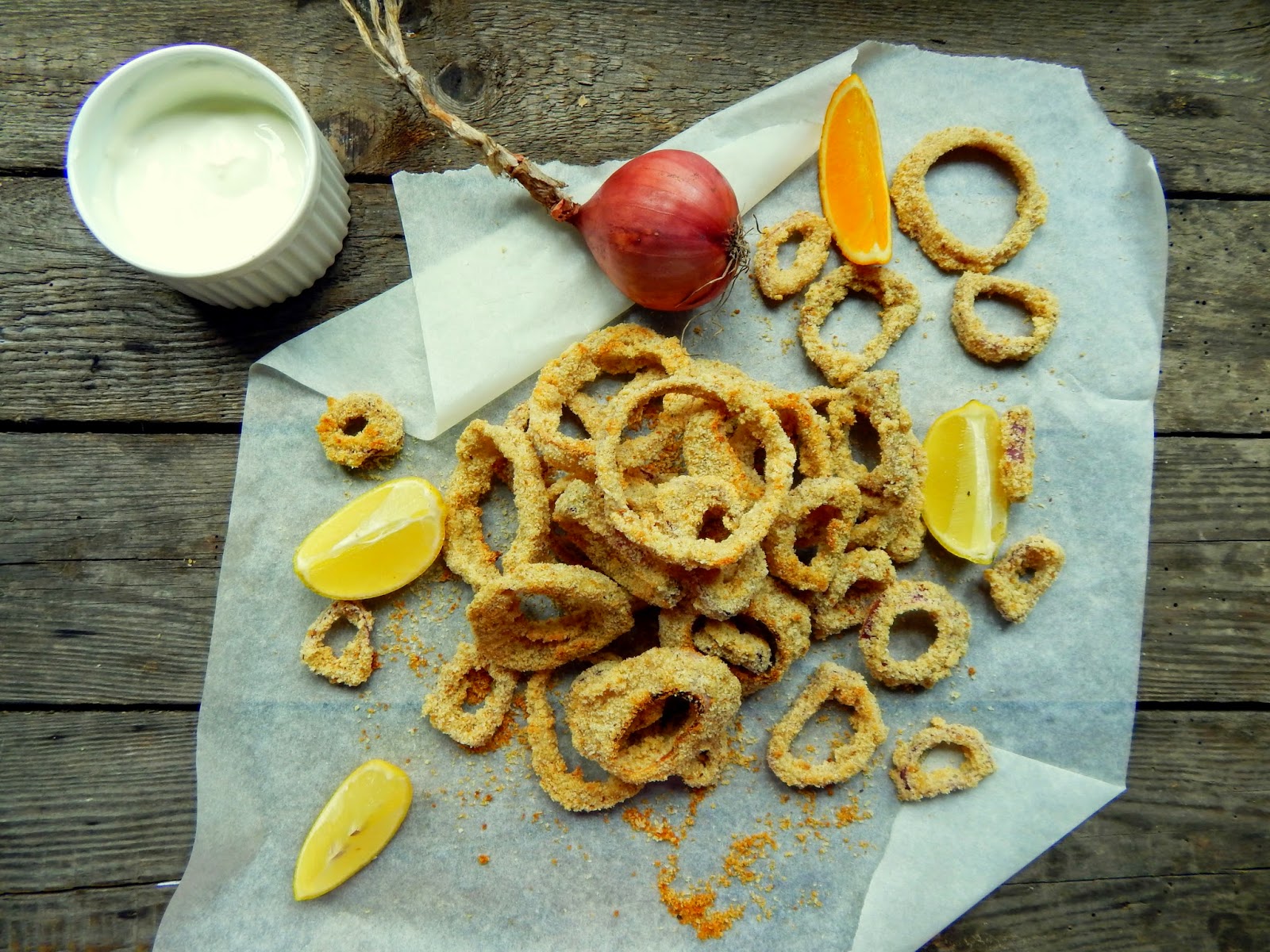 Gopi And Spice: Kolutici od luka iz rerne / OMG baked onion rings