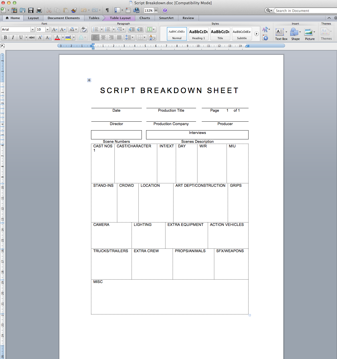 Film & Video: Pre-Production Theory - Assignment 1