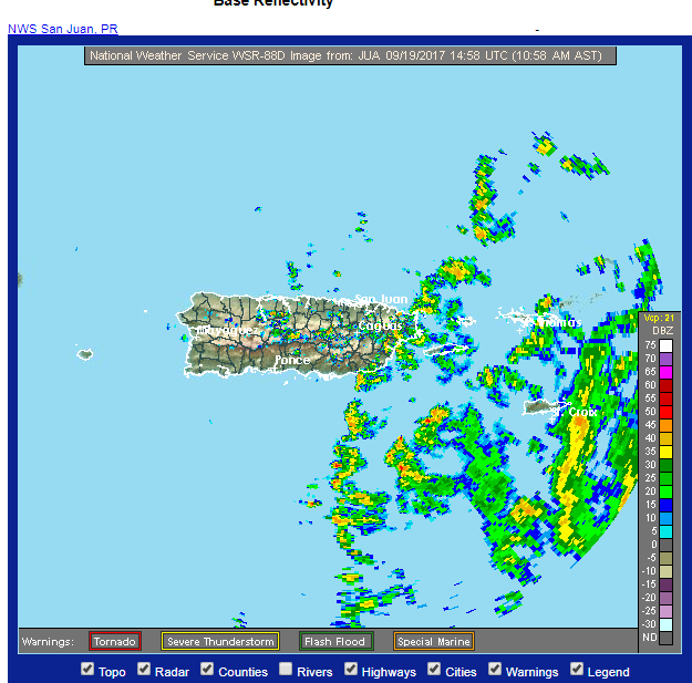 La esquina de Múllix: Imágenes sucesivas RADAR DOPPLER de Puerto Rico ...
