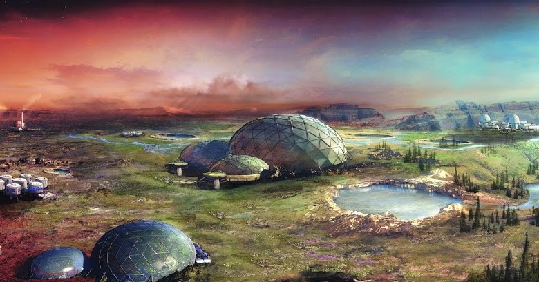 Terraforming Mars by Stefan Morrell, National Geographic | human Mars