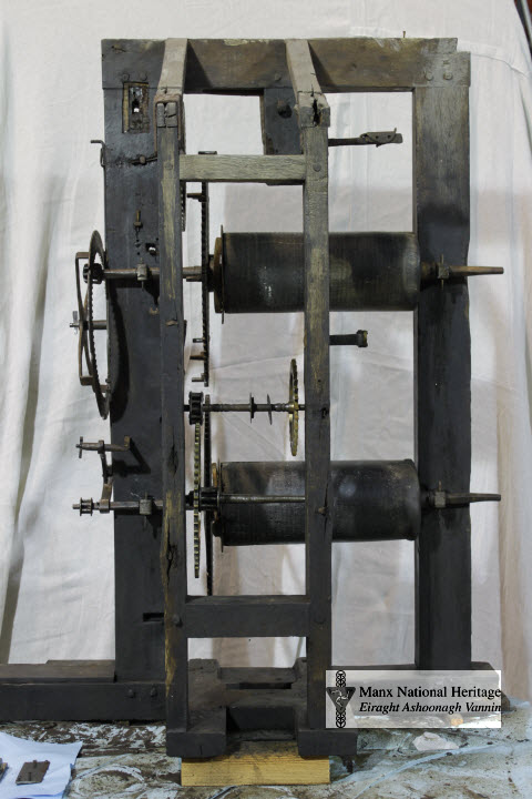 Castle Rushen Clock Conservation News: Conservation underway