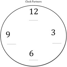 Free Things For Teachers: Clock Partners