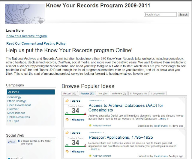 UpFront with NGS: NARA -- Know Your Records Voting -- ends tomorrow!