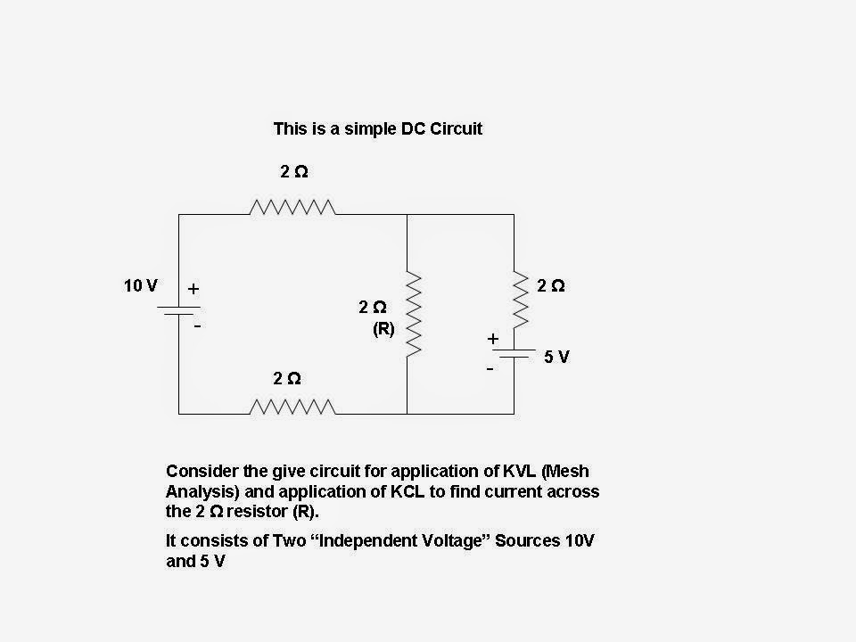 Electrical Engineering Tutorials: A Simple DC Circuit Kirchhoff's - KVL ...