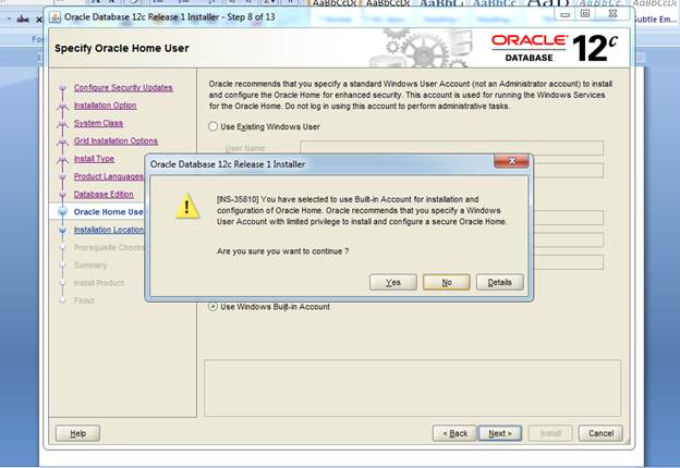 Oracle Database 12c Installation Step By Step