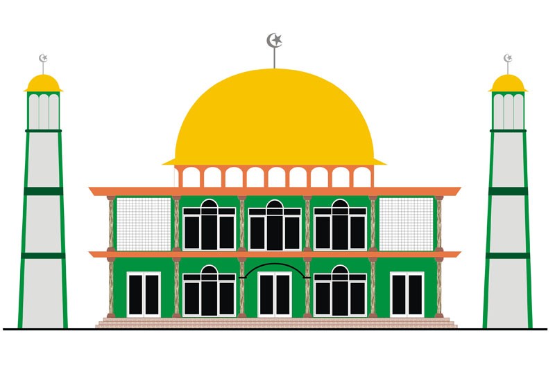 10 Gambar Animasi Masjid Paling Update - Koleksi Yunita