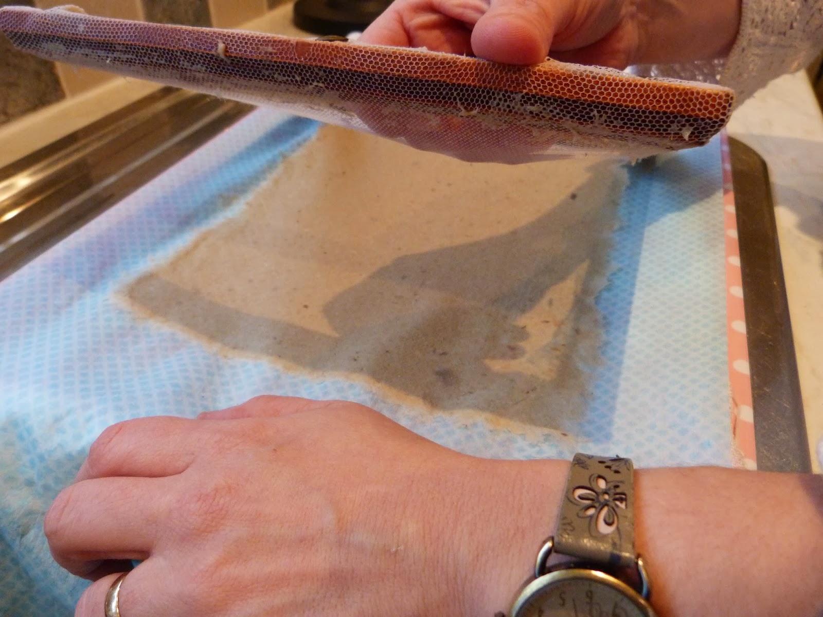 Interlaced-Textile Arts : Making Paper